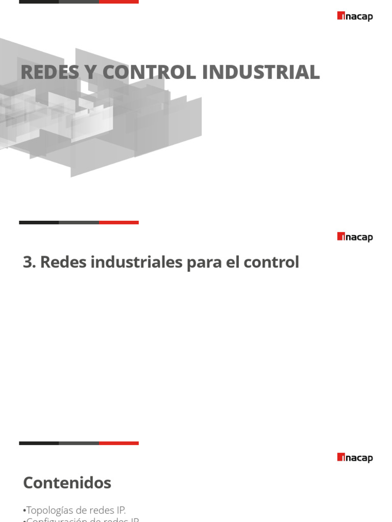 Redes Y Control Industrial | PDF | Red de computadoras | Topología de ...