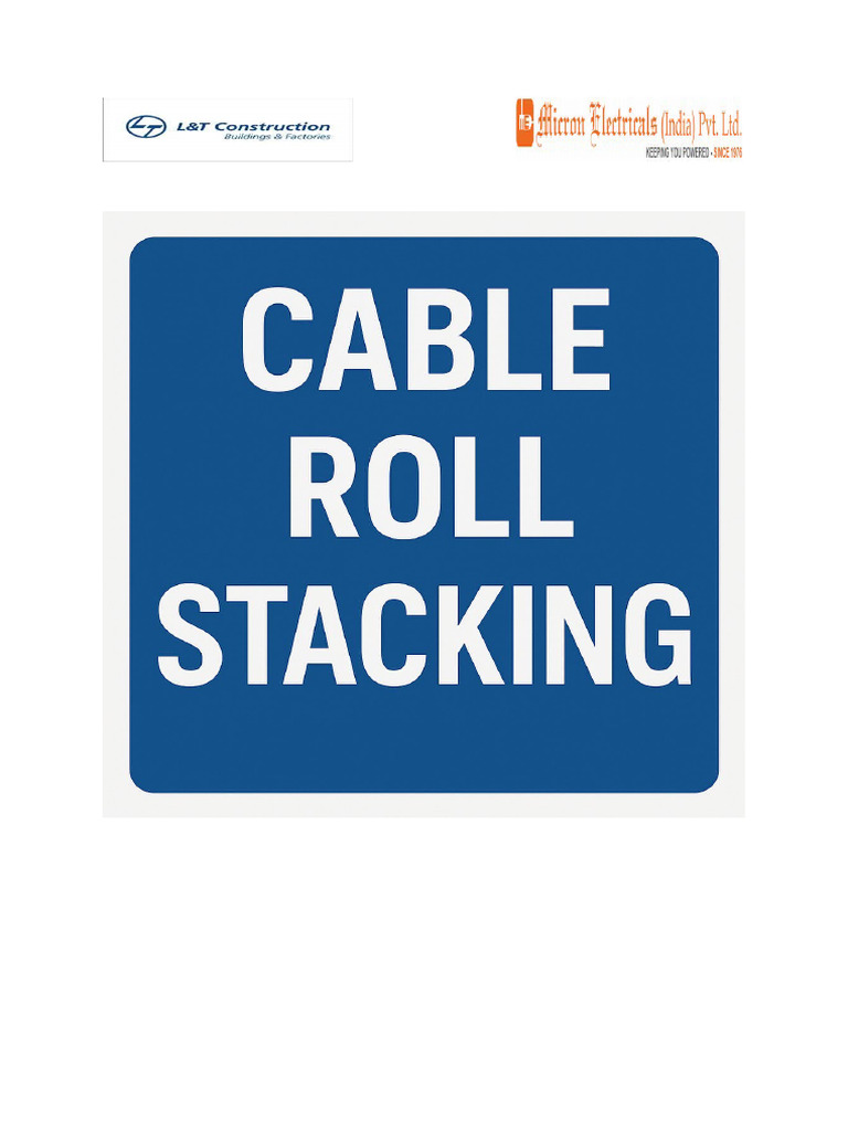 Cable Roll - Stacking Size - 3 FT X 3 FT) Qty-2 | PDF