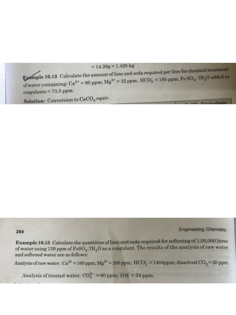 Water Soda Lime Numericals | PDF
