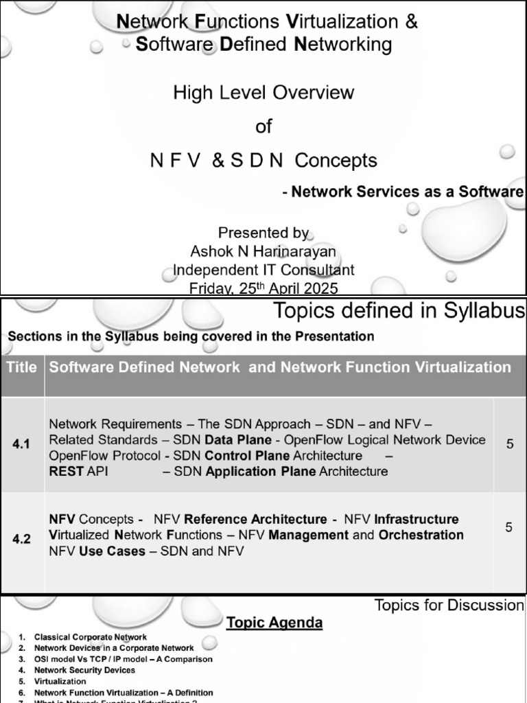 NFV SDN PPT | PDF