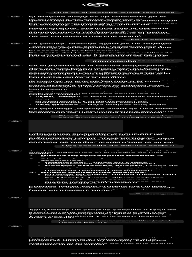 Marché Avant Explicación | PDF