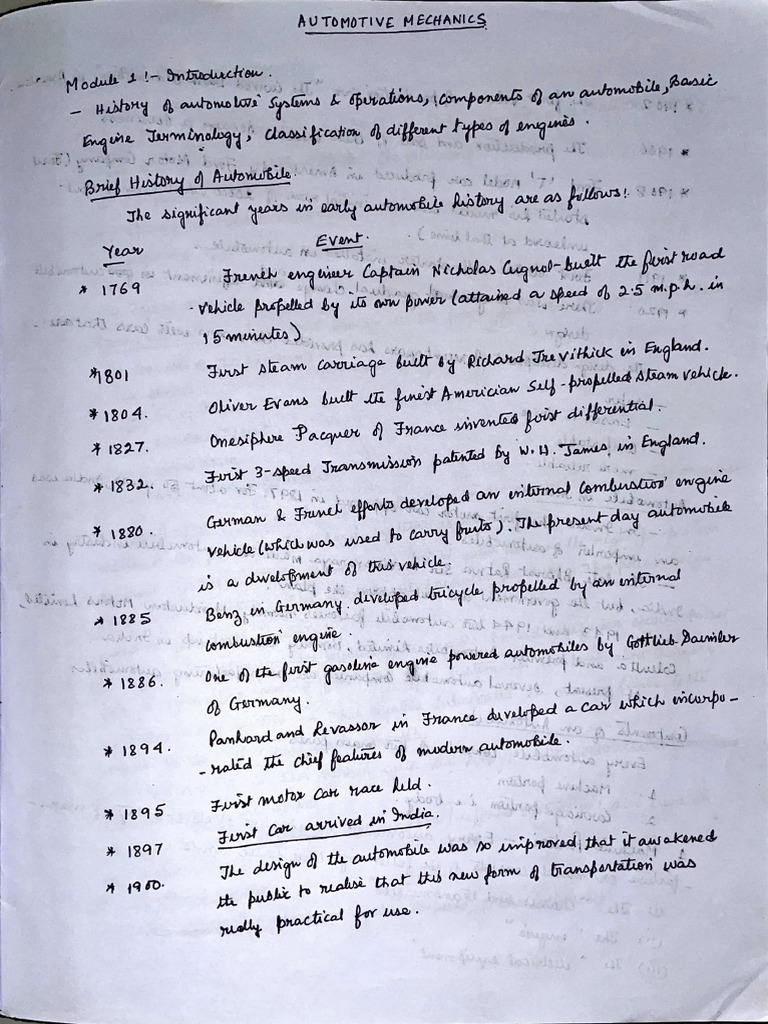 Automotive Mechanics | PDF