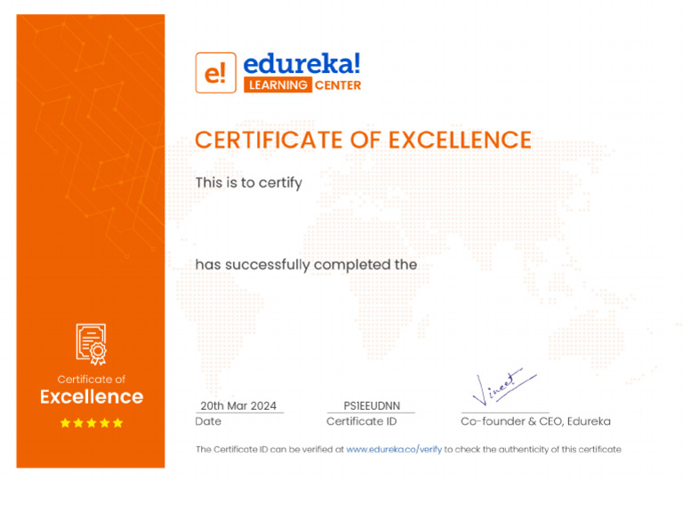 Edureka Certificate-1 | PDF