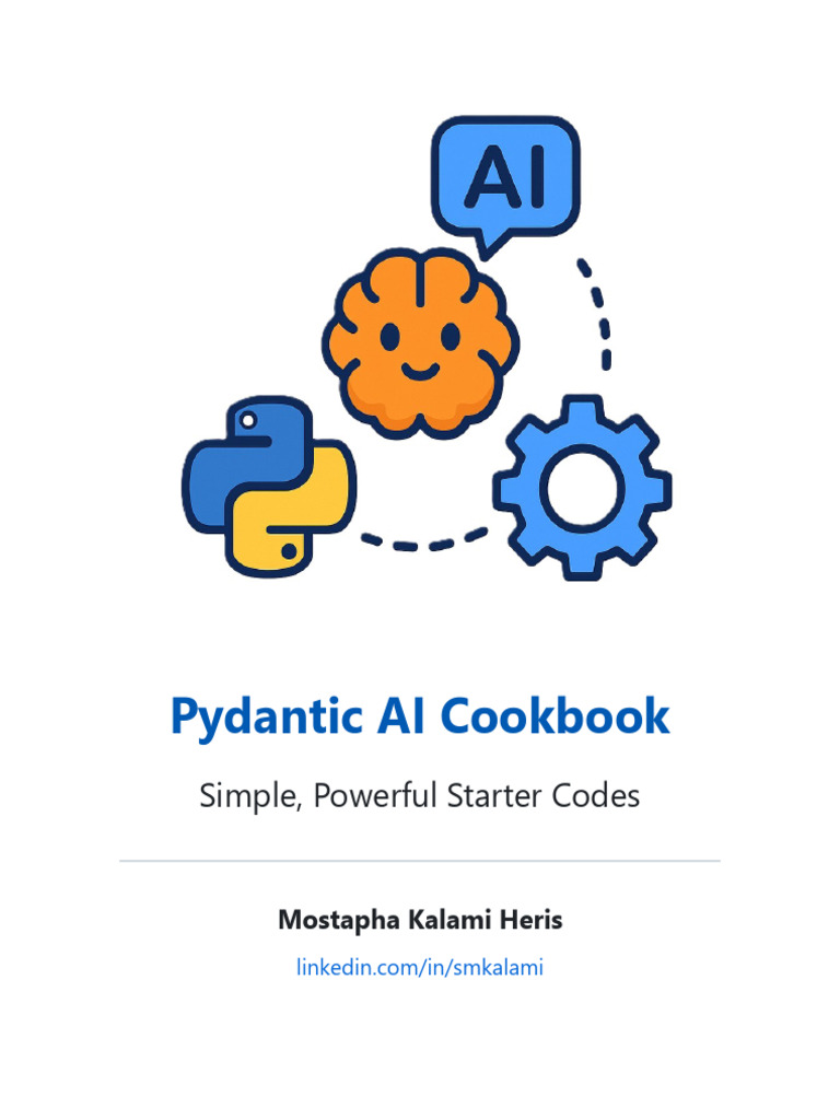 Pydantic AI Cookbook - ? Swipe | PDF | Artificial Intelligence | Intelligence (AI) & Semantics