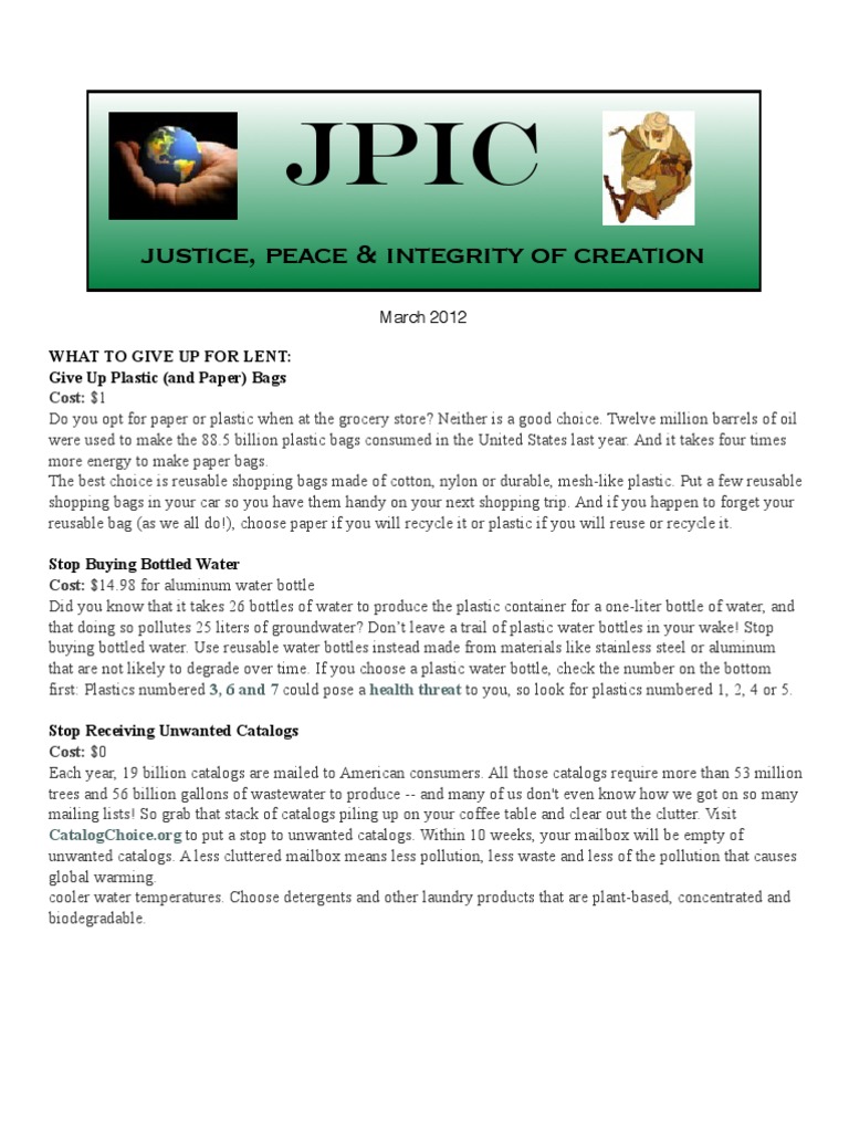 JPIC Newsletter March 2012 | PDF | Clothes Dryer | Reuse