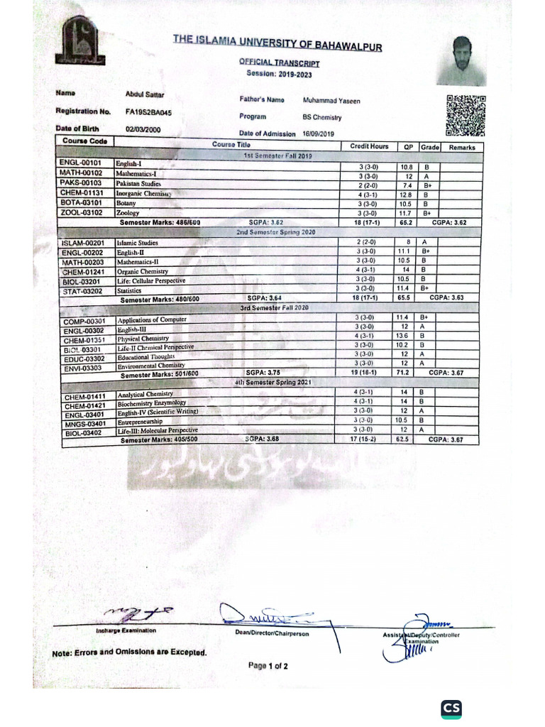Transcript of Bs Chemistry | PDF
