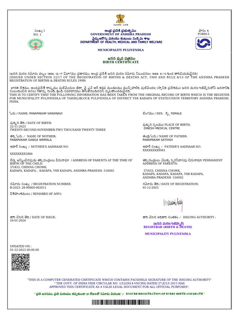 Panapakam Vaishnavi | PDF