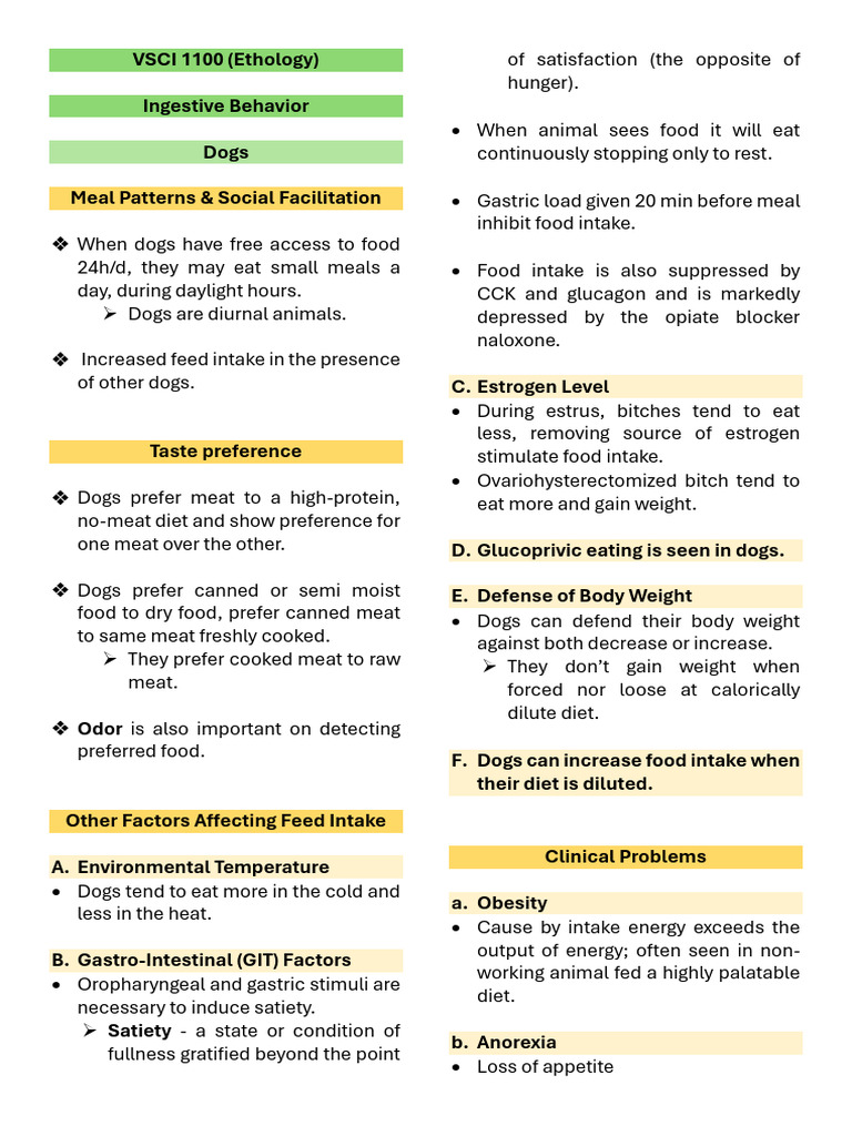 2.3. Feeding (Ingestive) Behavior | PDF | Eating | Cattle