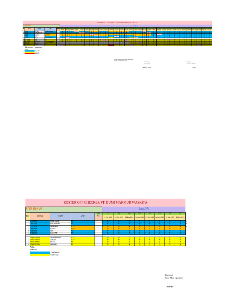 Roster Checker | PDF