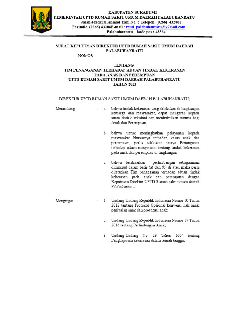 SK Tim Ktpa Dan Tppo | PDF