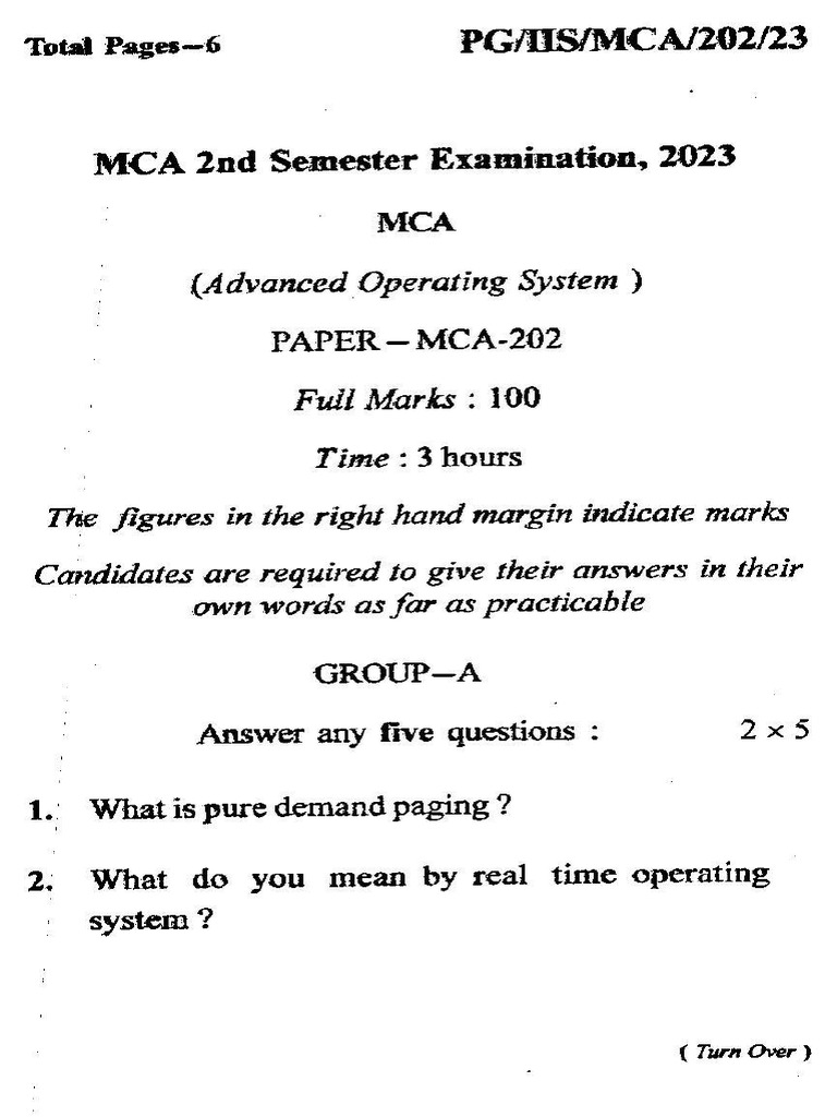 Mca 202 | PDF