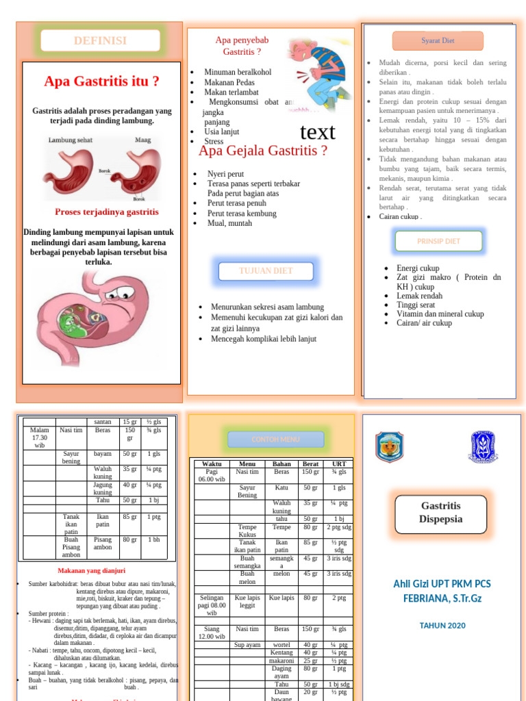 Diet Sehat untuk Gastritis dan Dispepsia | PDF