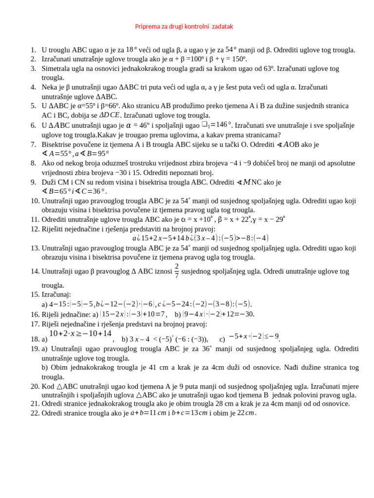 Razred Trougao | PDF