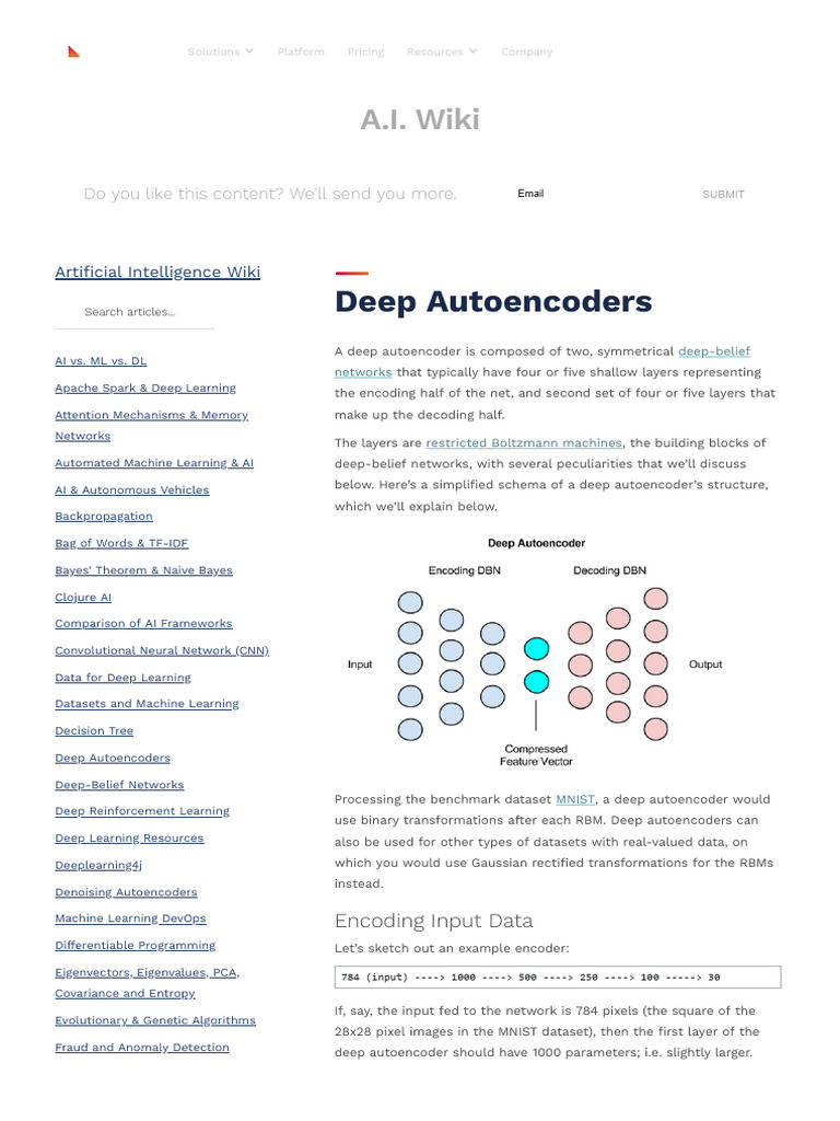 Deep Autoencoders - Skymind | PDF | Deep Learning | Machine Learning