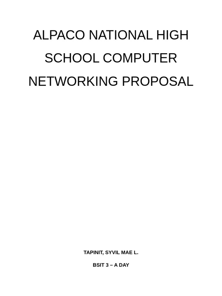 Networking Project Syvil1 | PDF | Computer Network | Personal Computers