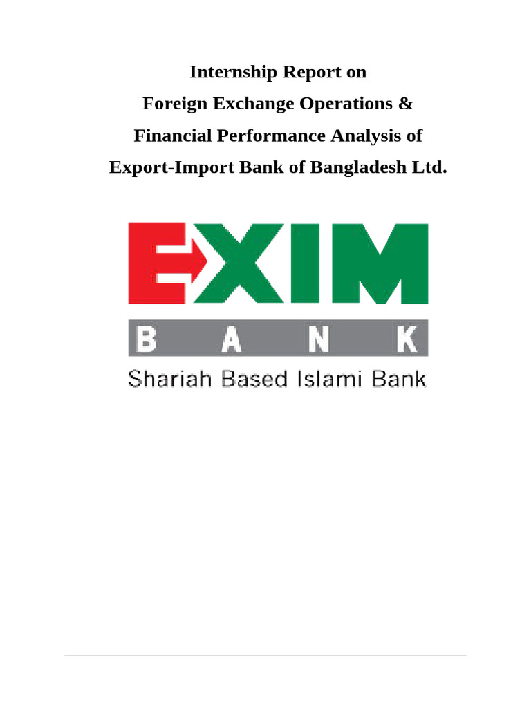 Internship Report - Monjarin Shawon | PDF | Letter Of Credit | Islamic Banking And Finance