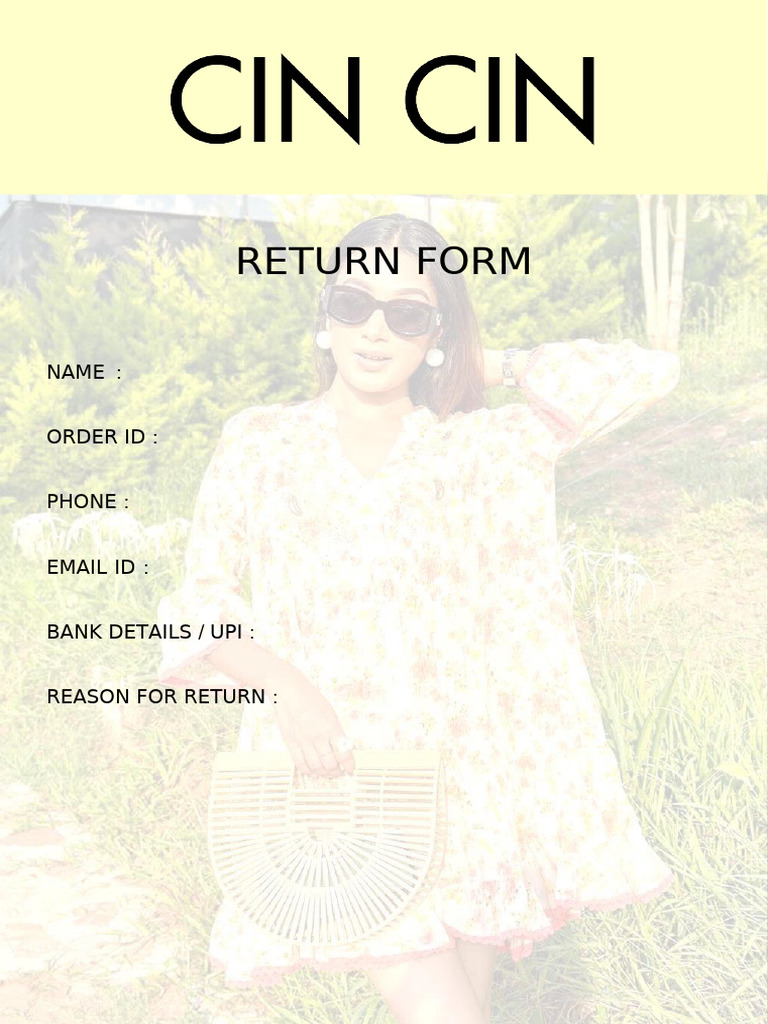 Return Form | PDF