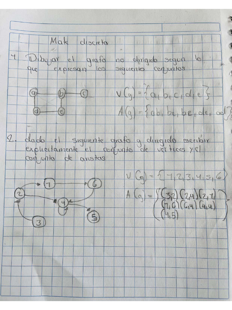Mate Discreta (Grafos y Vertices) | PDF