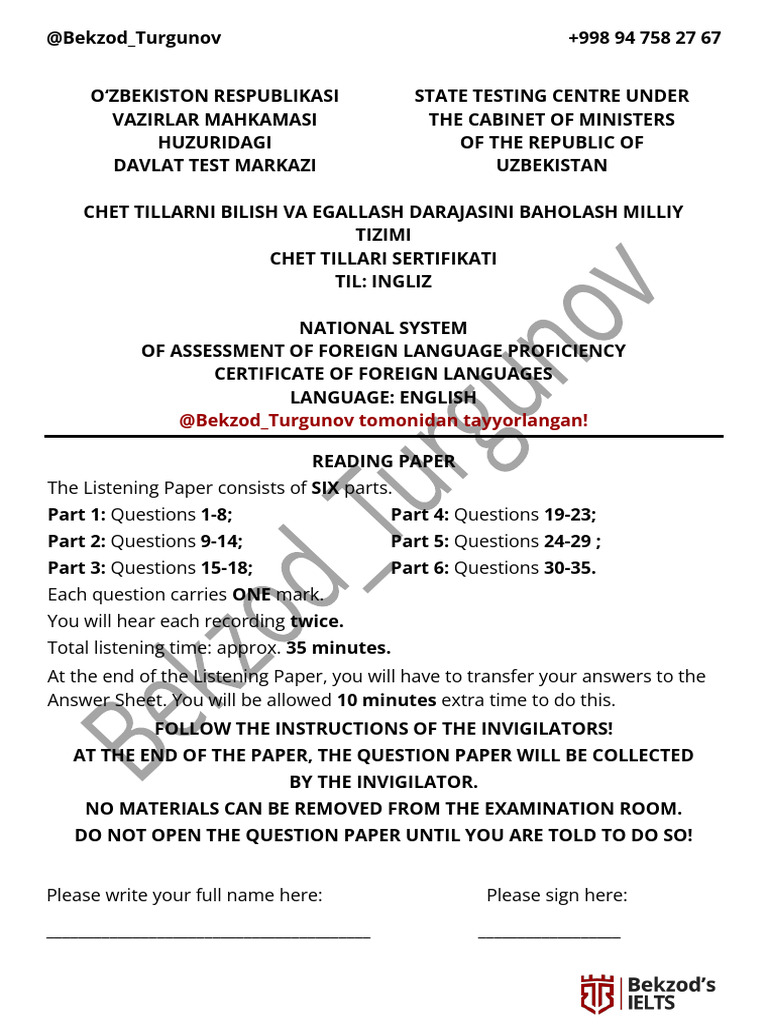 Multilevel Reading - Special Mock | PDF | Ernest Hemingway | Running