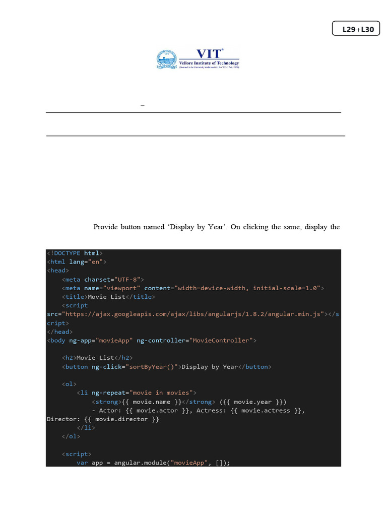 Angular - Practice Questions 03-04-2025-L49+l50-Angular Js | PDF | Information Technology ...