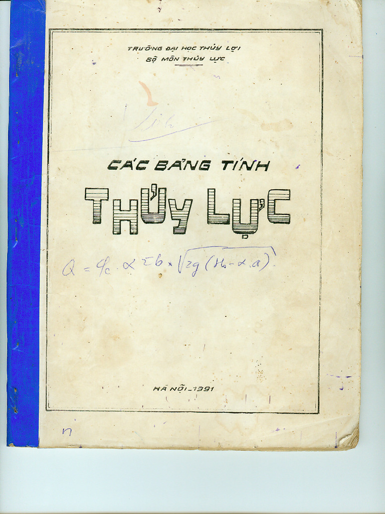 Bang Tra Thuy Luc - DHTL | PDF