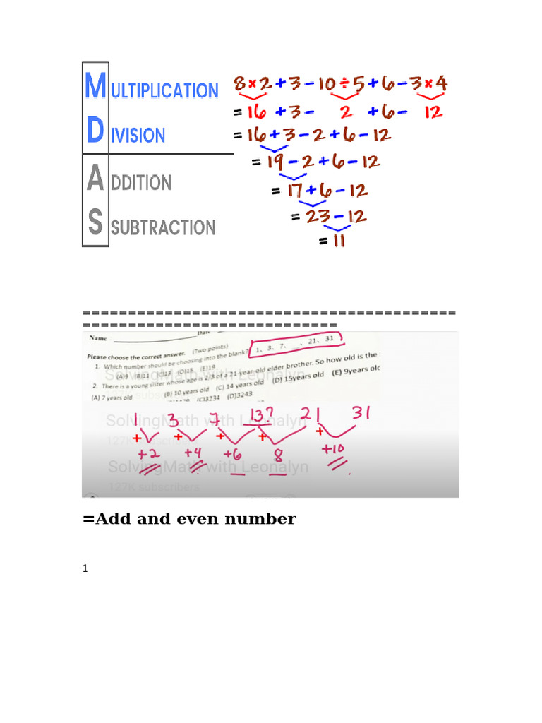 Math Sequences | PDF