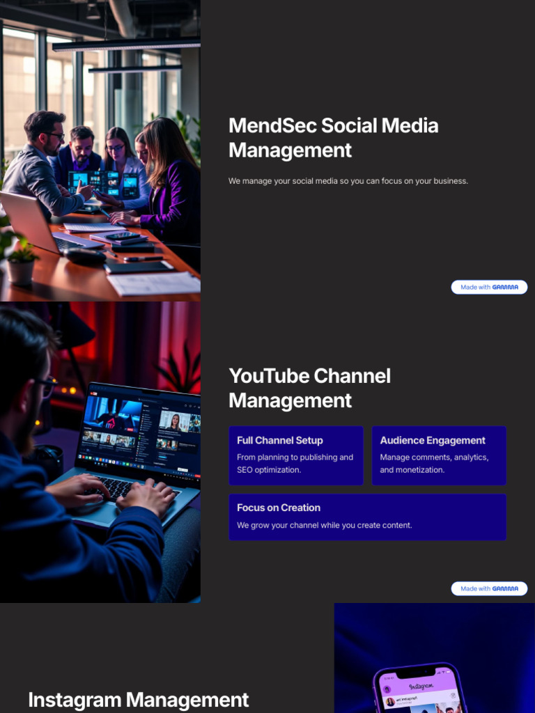 MendSec Social Media Management | PDF