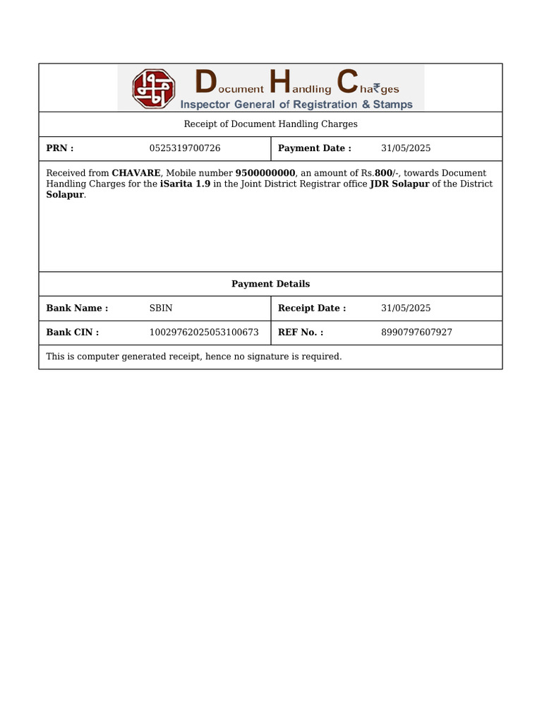 PRN: Payment Date | PDF