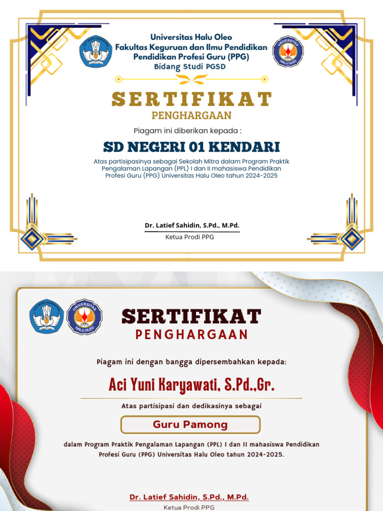 Salinan Dari Sertifikat Penarikan PPL 2 | PDF