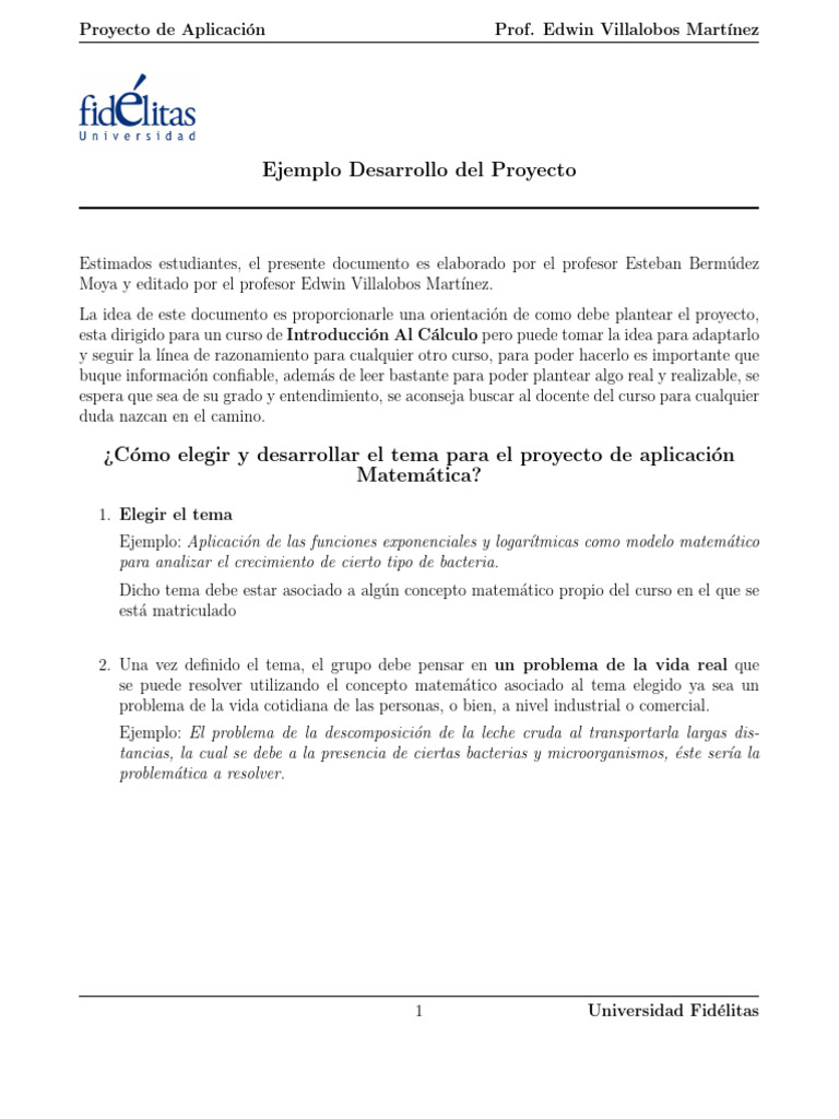 Ejemplo Desarrollo Del Proyecto | PDF | Leche | Las bacterias
