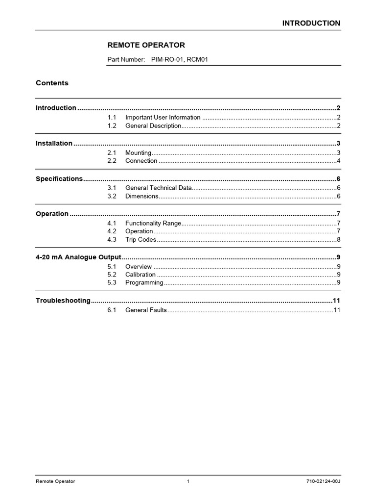 AuCom IMS2 RMC02 Remote Operator Manual | PDF | Parameter (Computer Programming) | Electricity