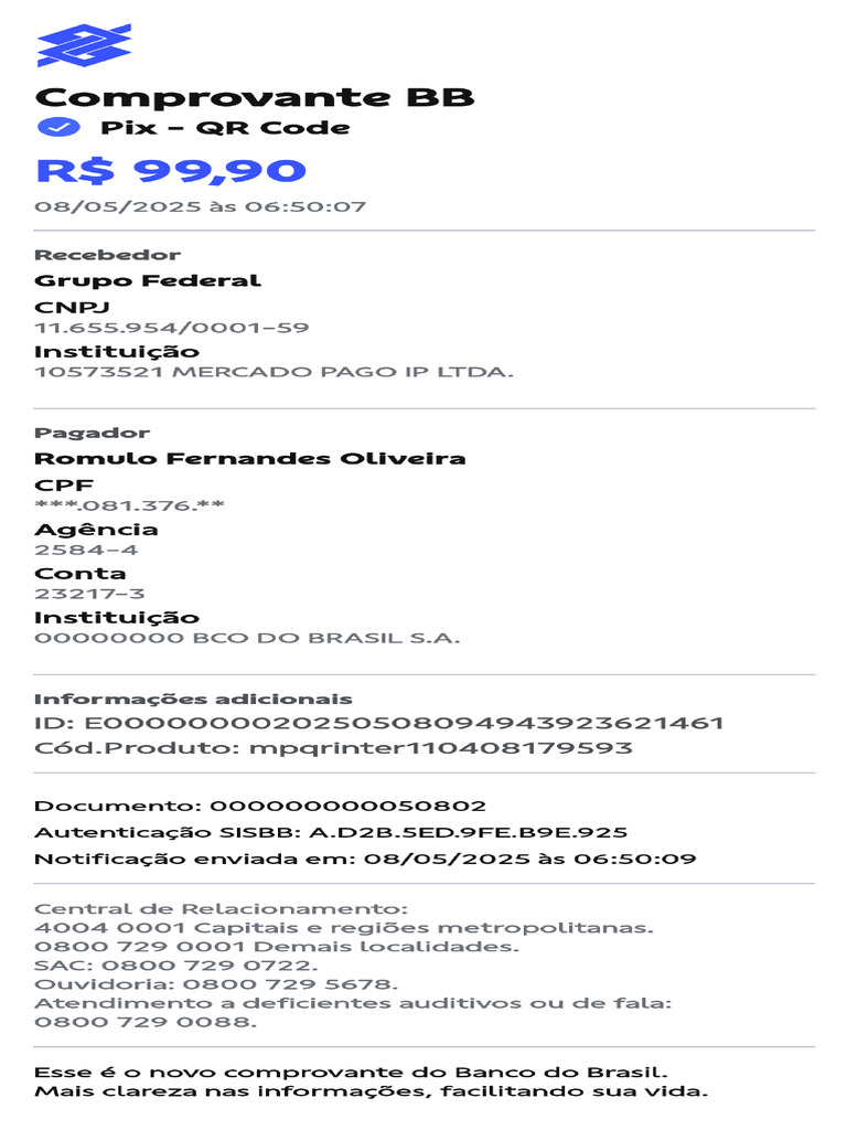 Comprovante 08-05-2025 065058 | PDF