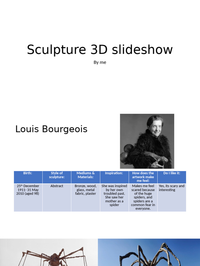 Sculpture 3D Slideshow | PDF