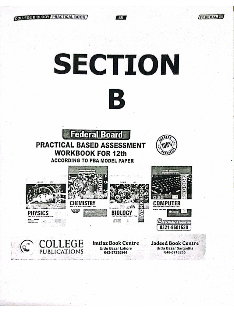 Biology Pba Section B | PDF