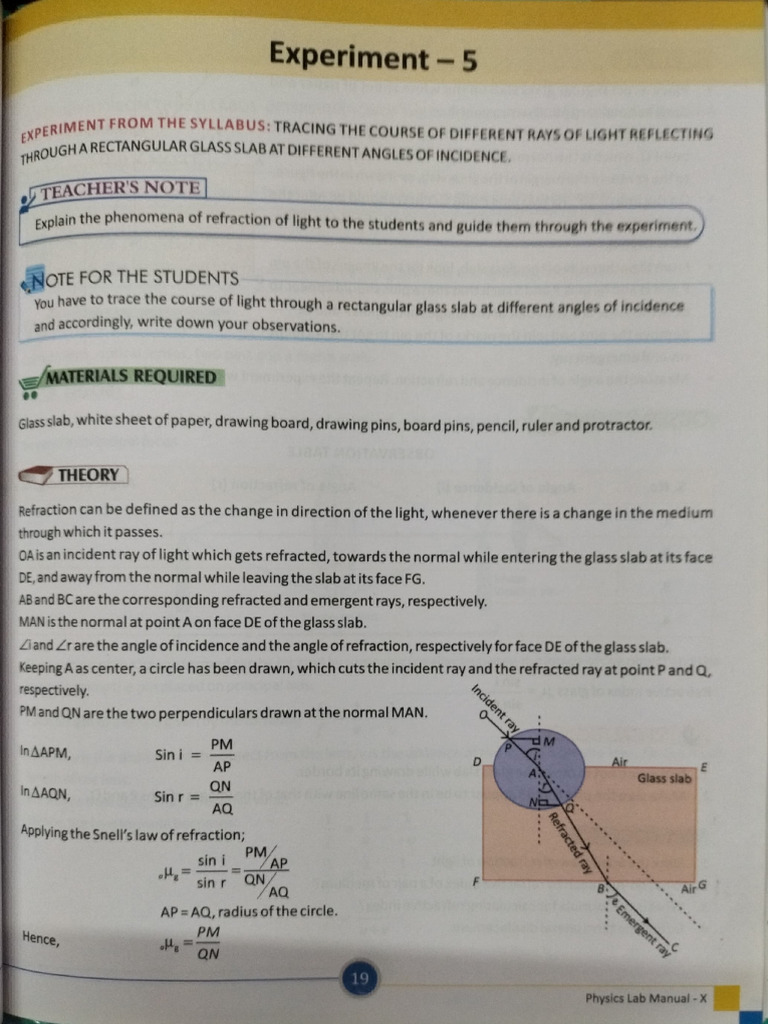 Light Refraction Experiment Guide | PDF | Refraction | Radiation