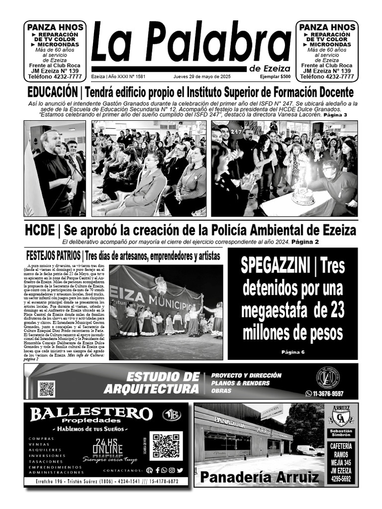 La Palabra de Ezeiza - 29 de Mayoe 2025 | PDF