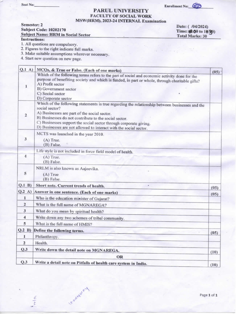Sem2 Internals | PDF