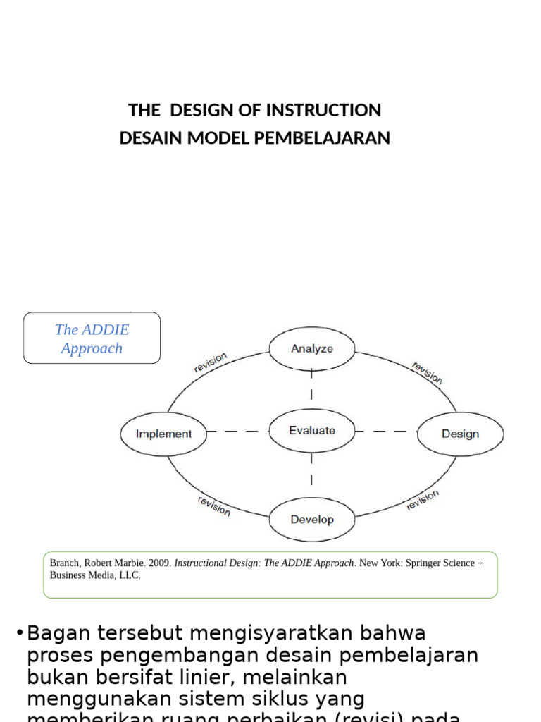 Model Desain Pebelajaran | PDF