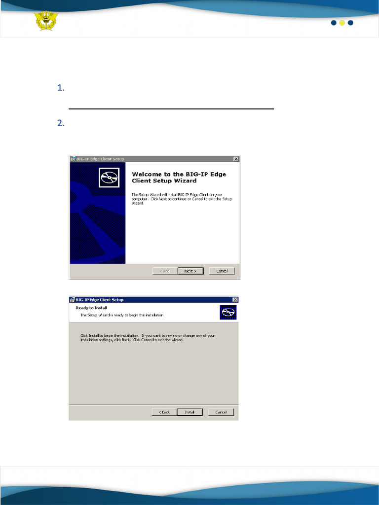 Panduan Instalasi VPN F5 BIGIP EDGE Client Untuk Windows | PDF