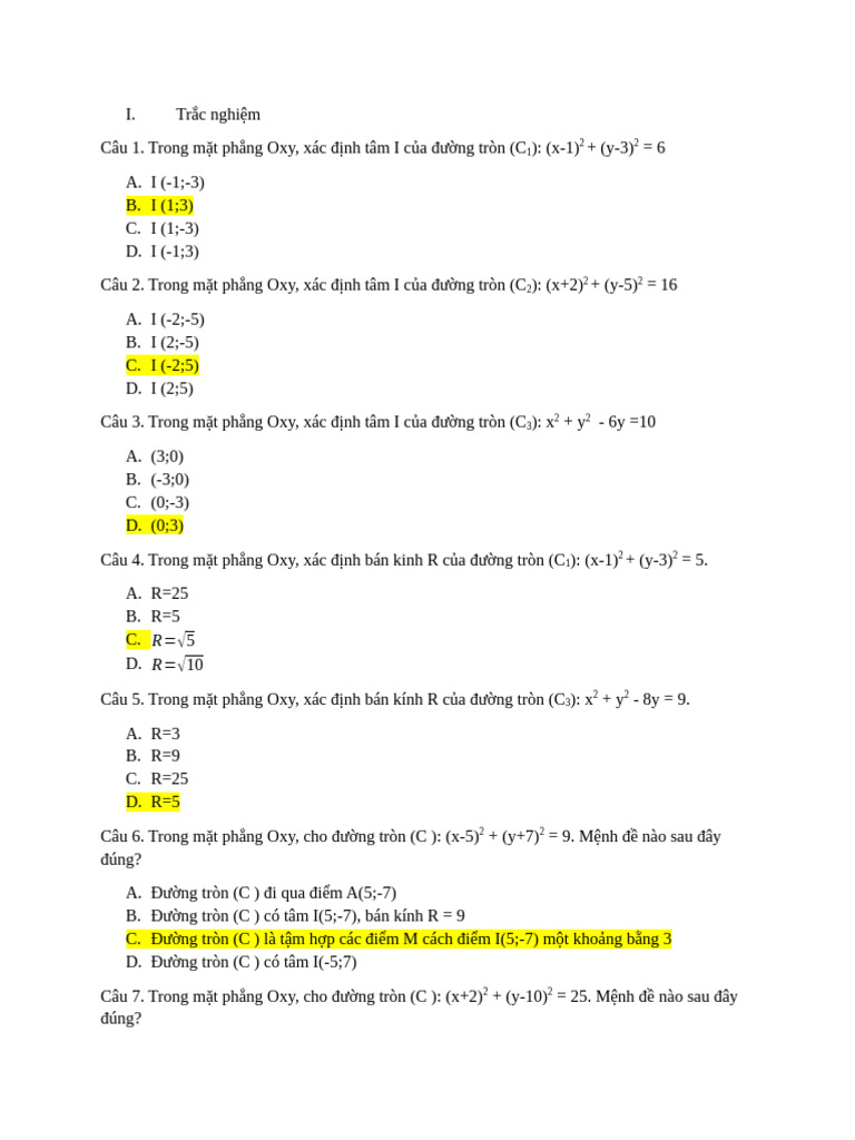 T10 - Đư NG Tròn Key | PDF
