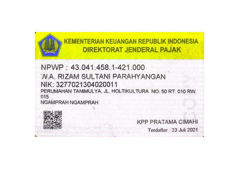 NPWP | PDF
