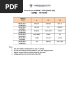 Icse 2025 Timetable | PDF