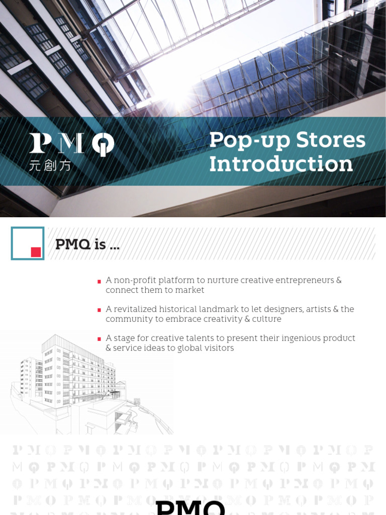 Introduction of PMQ Pop-Up Units and Enquiry Form 2020 | PDF | Marketing | Business