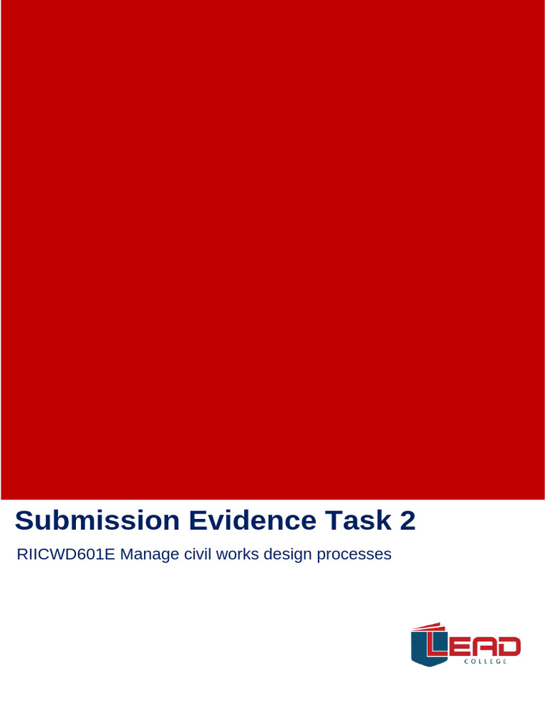 RIICWD601E Manage Civil Works Design Processes | PDF | Building ...