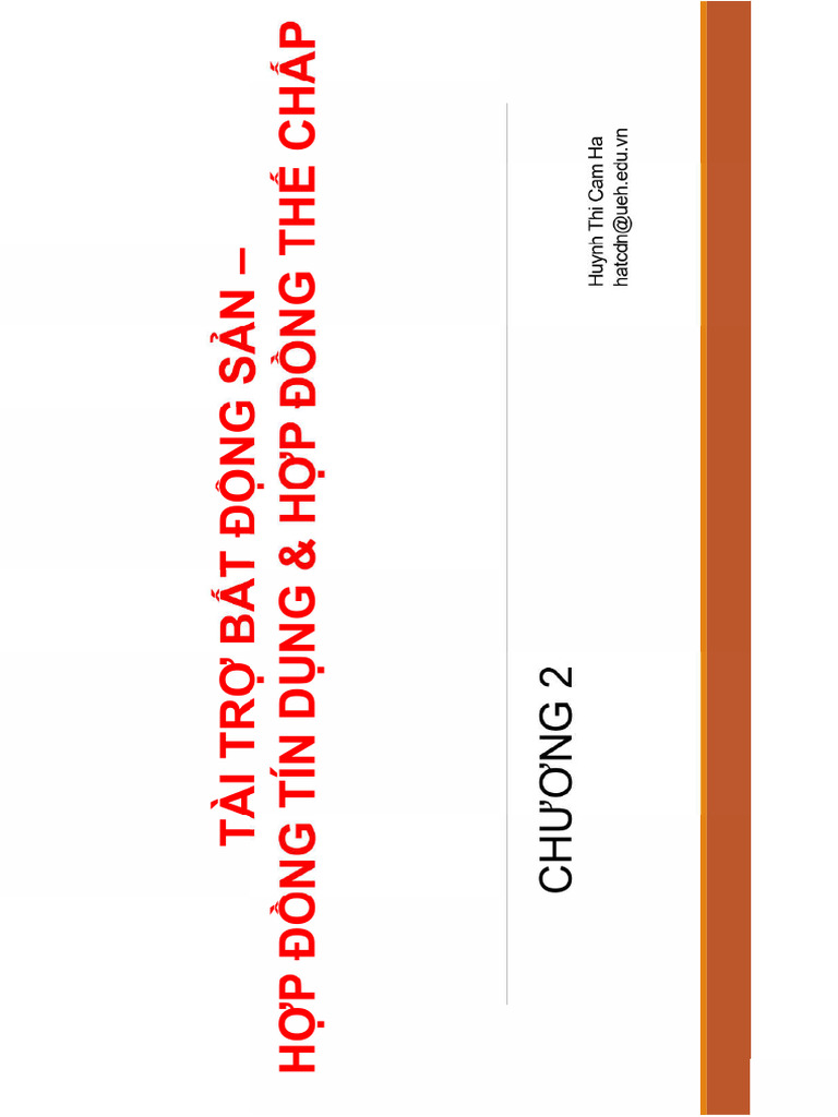 Chuong 2 - Hop Dong Tin Dung Hop Dong The Chap - Gui SV - Cap Nhat | PDF