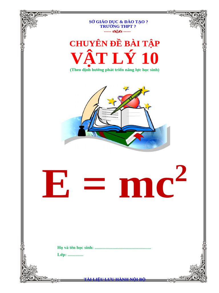 (Hs) Chuyen de Bai Tap Vat Ly 10.2023.Hs.gui | PDF