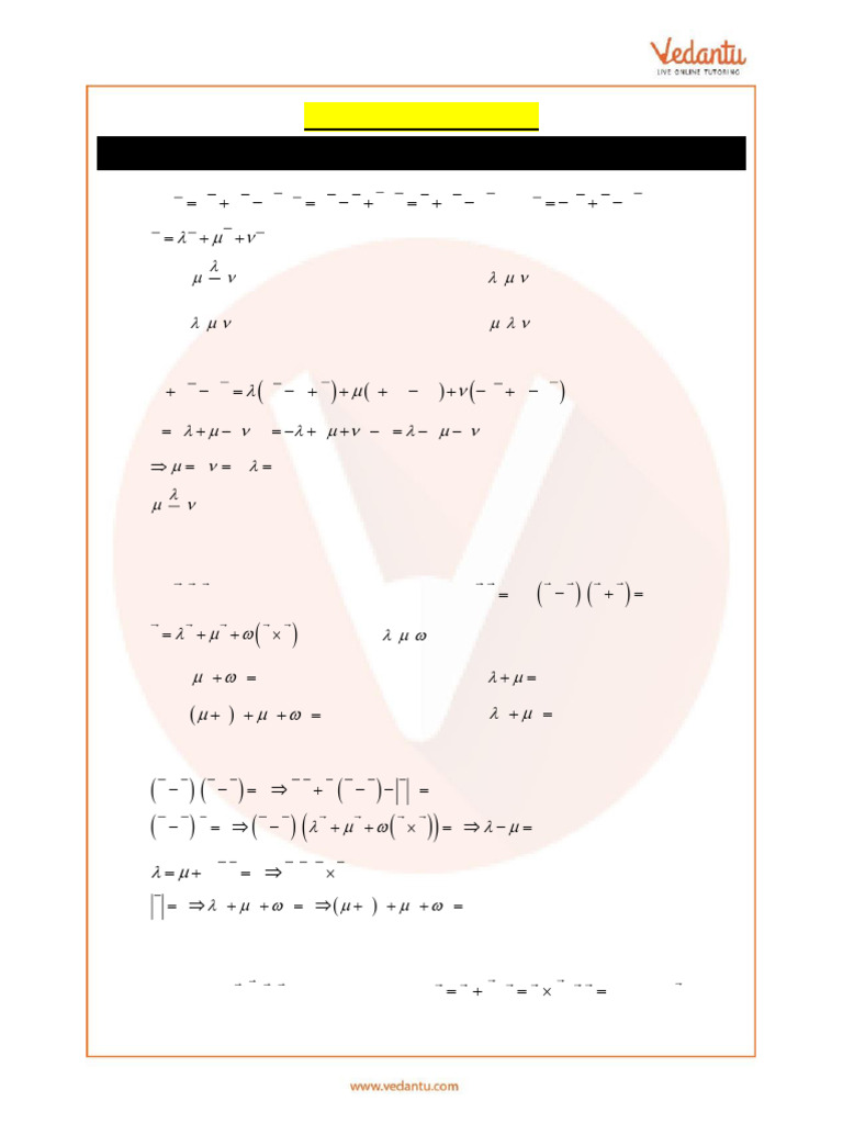 JEE Advanced Vector Algebra Important Questions | PDF | Geometry | Euclidean Geometry