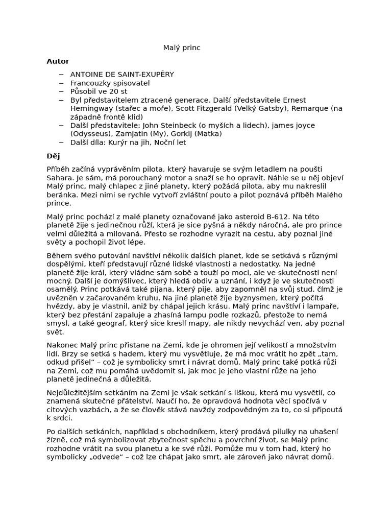 Malý Princ | PDF