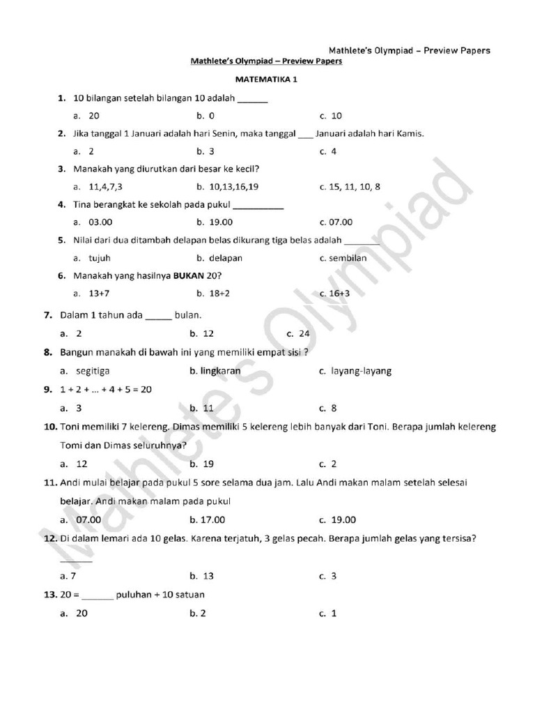 Mathletes Sample PDF | PDF
