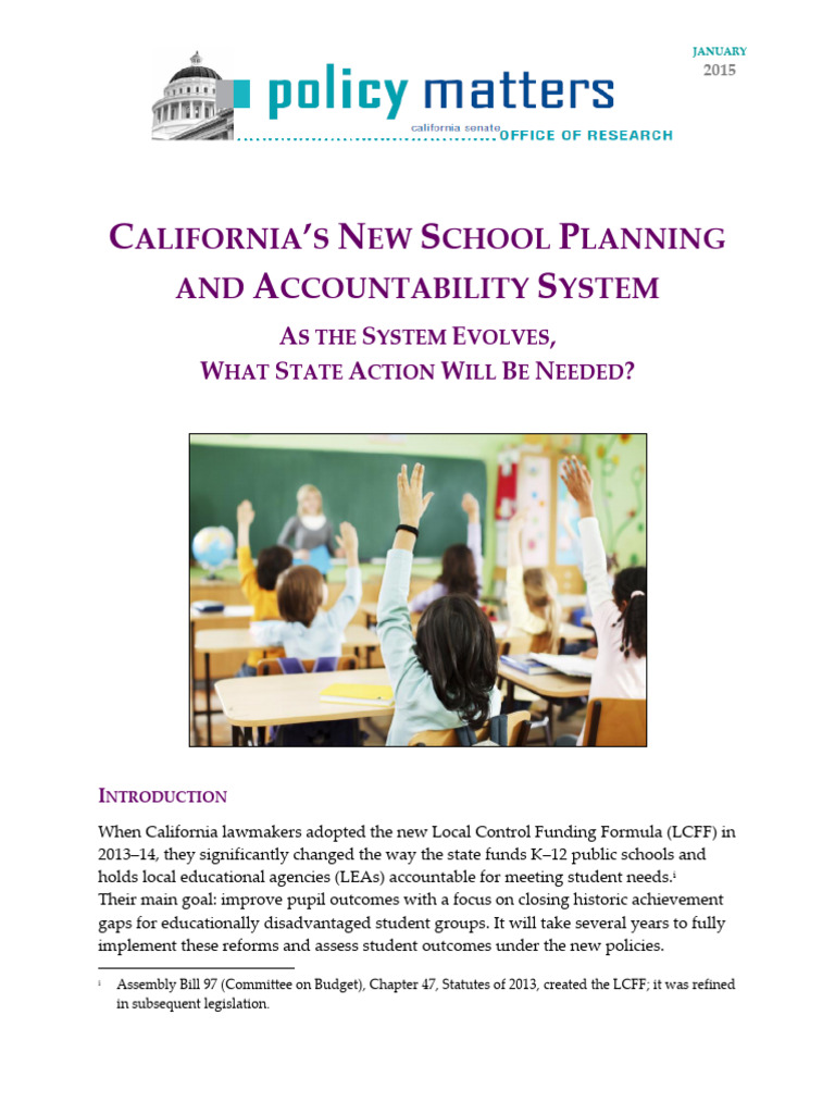 SOR Report - CA New School Planning and Accountabilty System | PDF ...